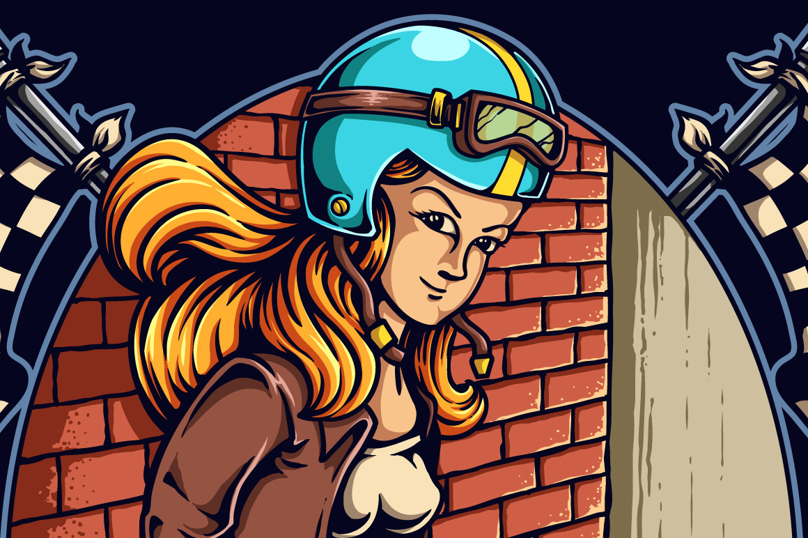 Racer Girl, an Illustration by TSV Art Collective