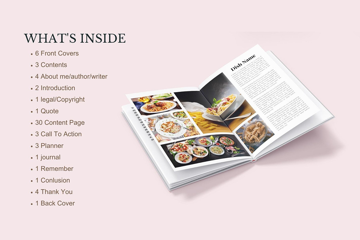Canva Made Food Recipe E-Book Template