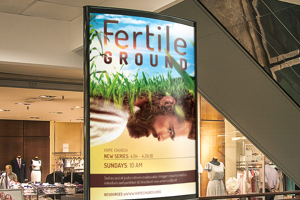 Fertile Ground Flyer Poster PSD, a Flyer Template by Godserv Designs
