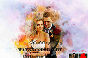 Wedding Watercolor Art PS Action, an Action Add-On by Studio Retouch ...