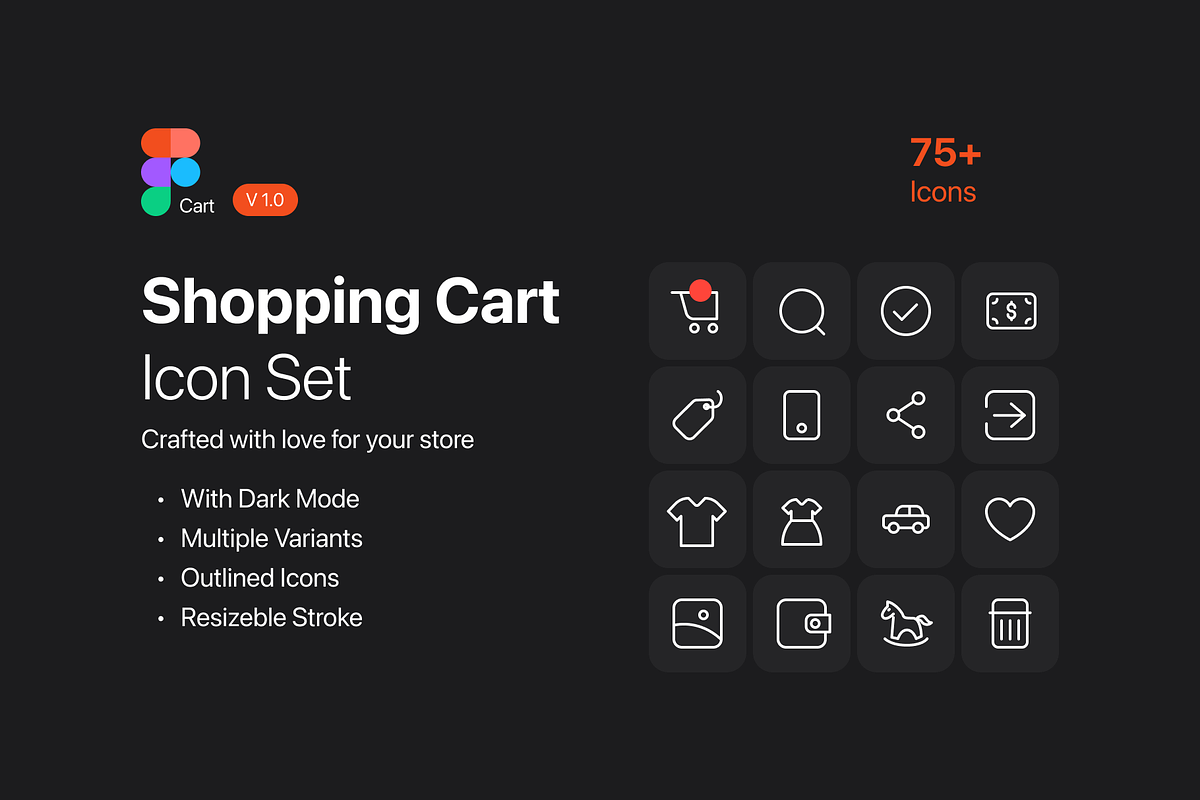 Figma Cart - icon set