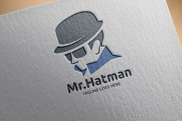 Hat Man Logo Template, a Branding & Logo Template by salmon.black