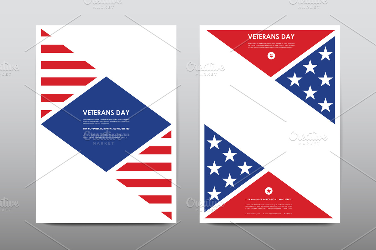 Veteran's Day Brochures Bundle, a Brochure Template by Palau