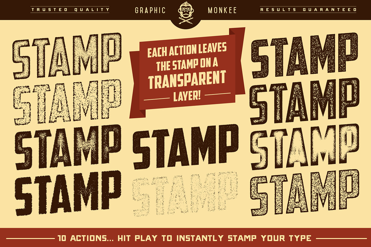 Hand Forged Stamp Effects, a Layer Style Add-On by Nathan Brown