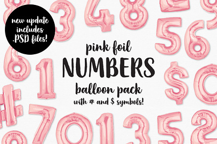 Pink Foil Alphabet Balloon Pack, an Object Graphic by Bold Leap Creative