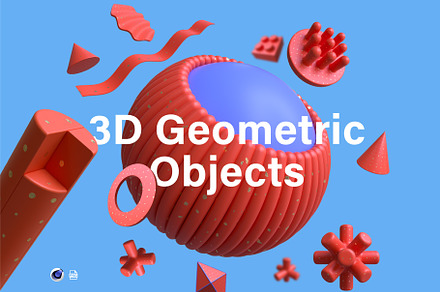 3D ANIMATED ABSTRACT SHAPES | Creative Market