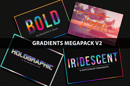 Flat Design Gradients, a Gradient Add-On by Creative Supplies Co.