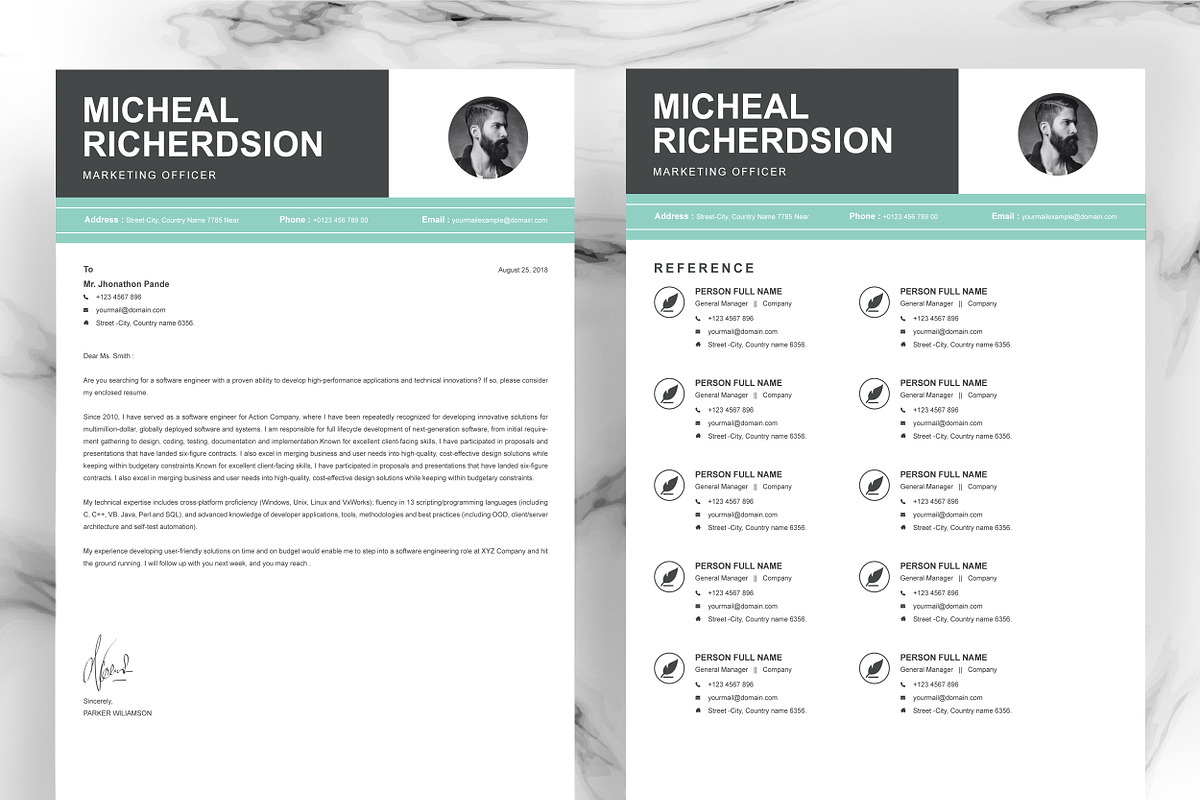 Editable CV Design 2021, a Resume Template by ResumeInventor | Creative ...