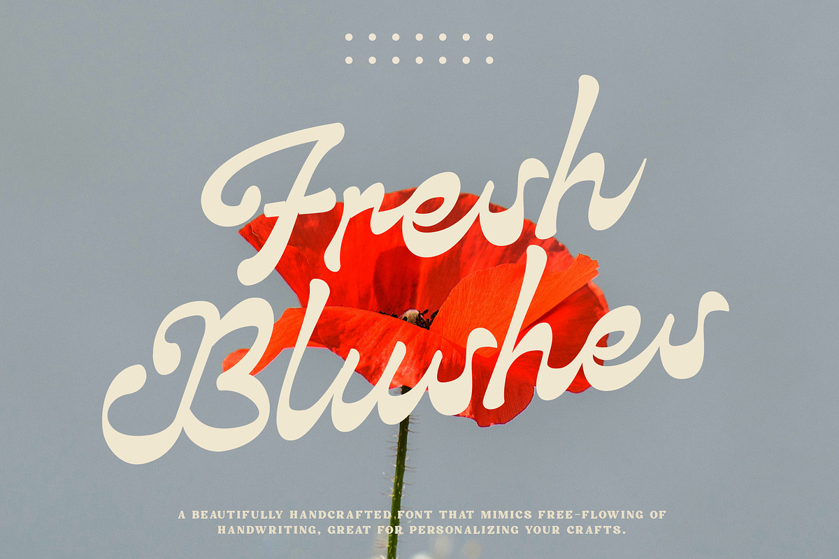 Fresh Blushes | Modern Script Font, a Script Font by roomspace ...
