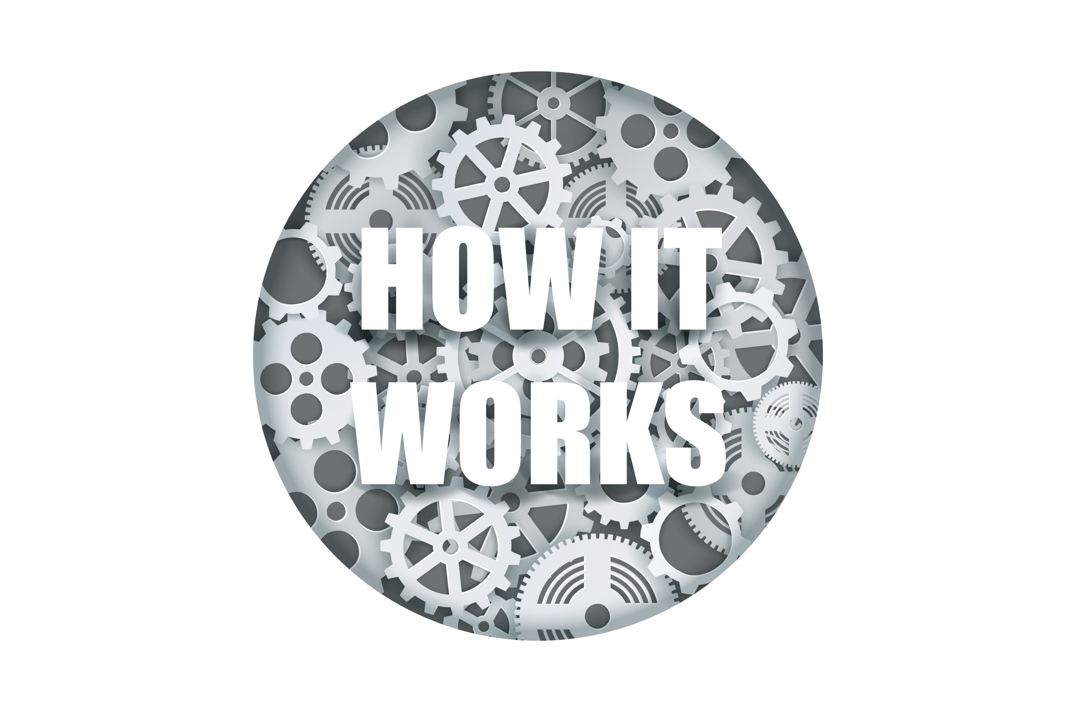 How it works, clock mechanism vector, an Illustration by SiberianArt