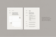 Return Brief Template Ai & Id, a Brochure Template by Hannah Bacon Design