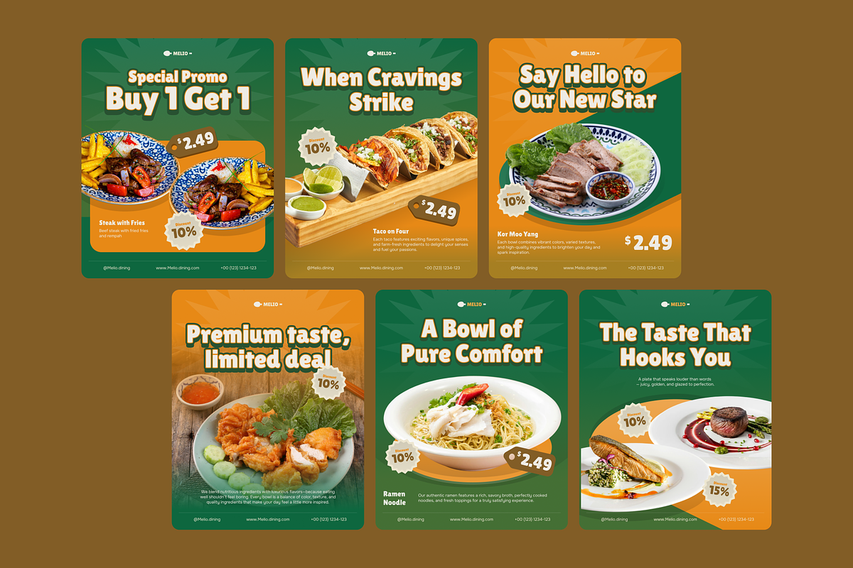 Malio - Food Promotion Social Media, a Social Media Template by SLAB ...