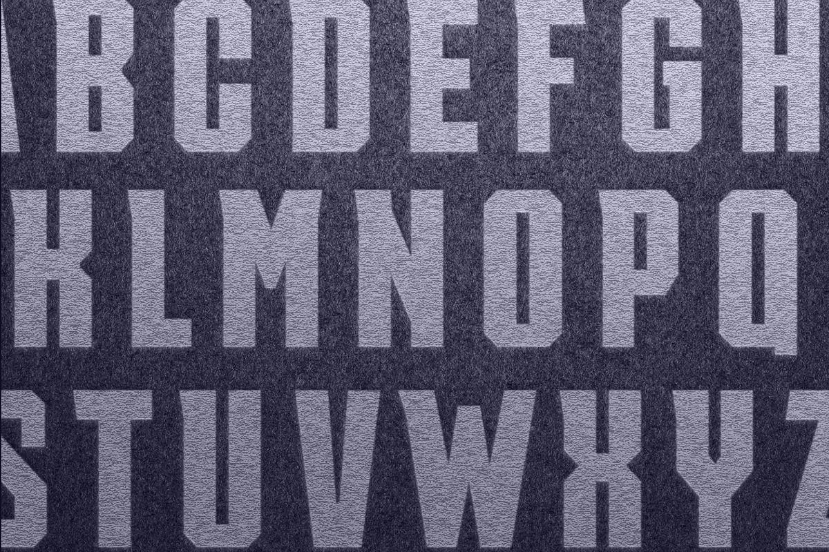 Masculinity and Hight Geometric Font