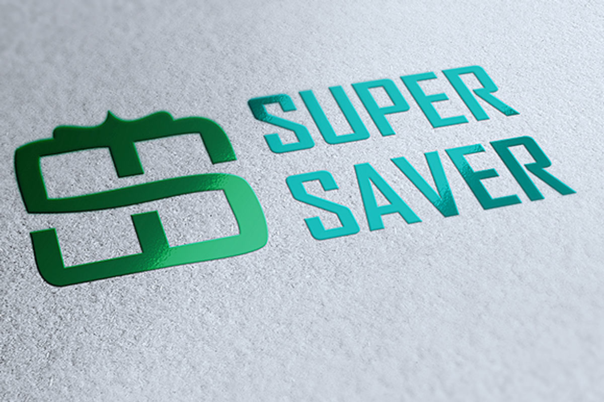 Super Saver Logo, a Branding & Logo Template by BAUXERdesigns