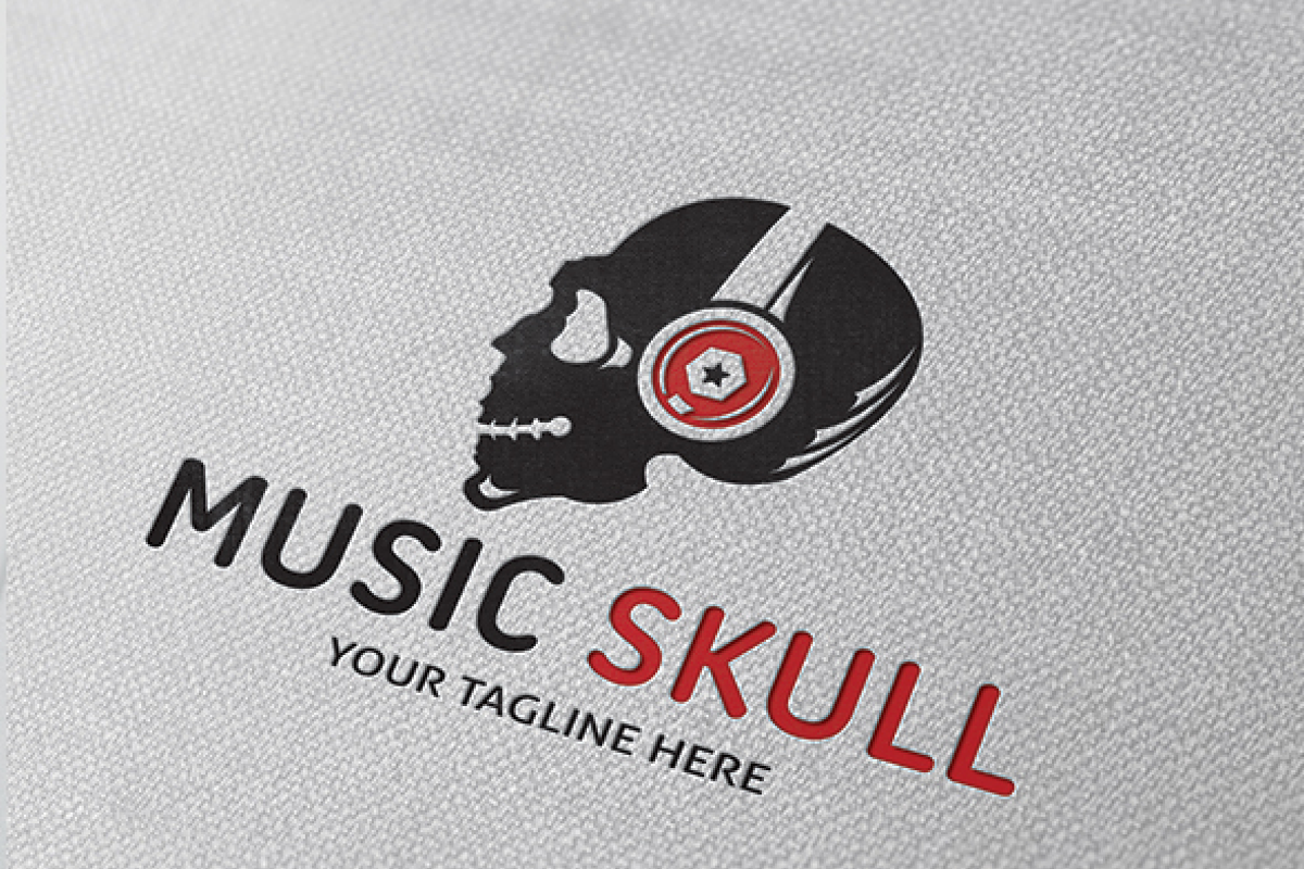 Music Skull Logo, a Branding & Logo Template by Vectorwins Premium Shop