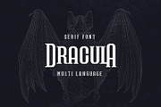 'DRACULA' Multi Language Serif Font, a Serif Font by Pykhtik Design Shop