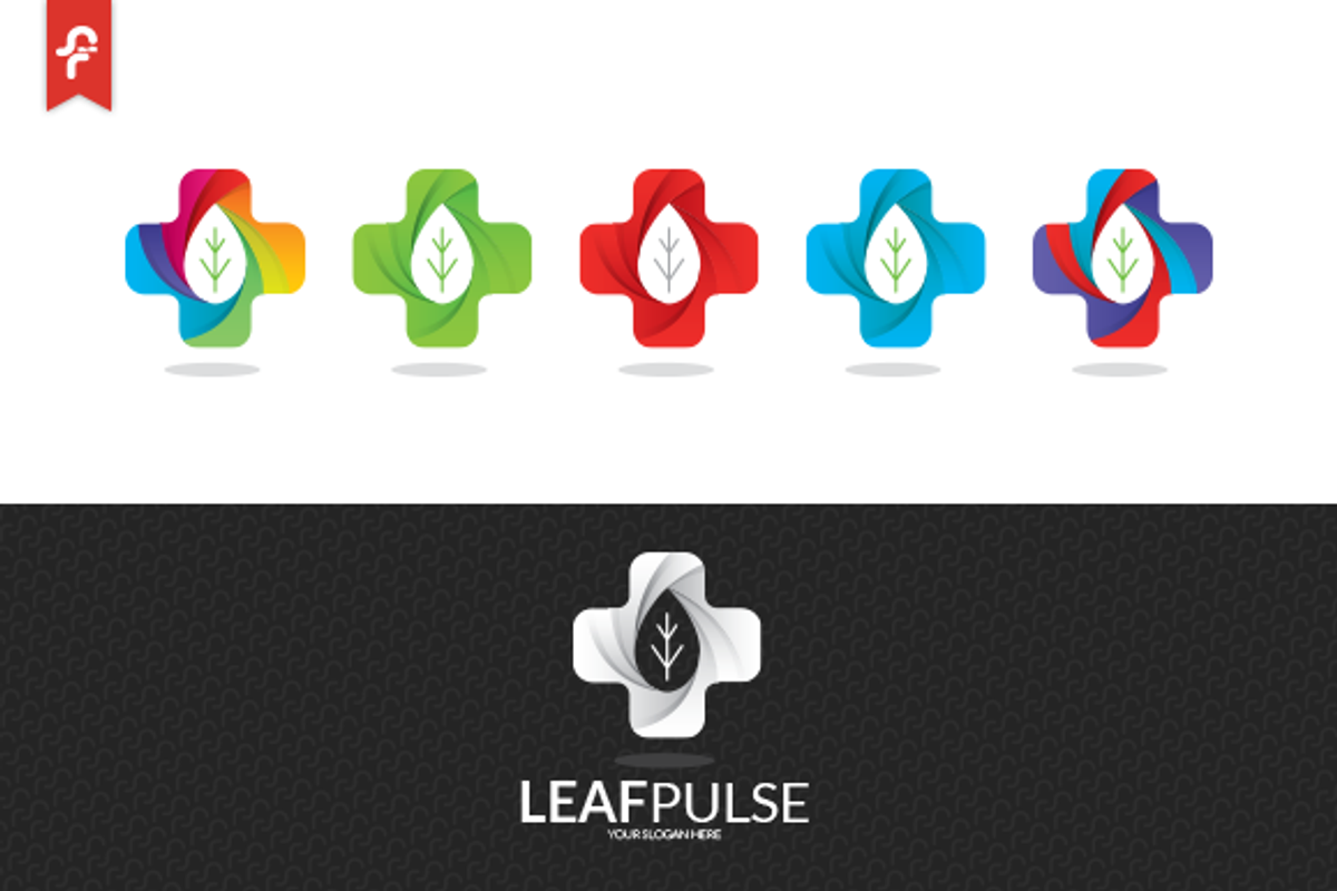Leaf Pulse Logo, a Branding & Logo Template by ft.studio