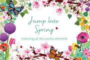 Jump into Spring, an Illustration by milena | Creative Market