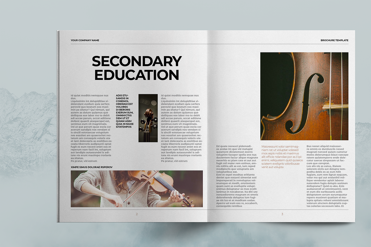 Music School Brochure Template, a Brochure Template by Boris Cupac