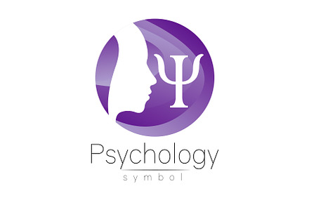 Modern head Logo sign of Psychology, an Education Illustration by Wittmann