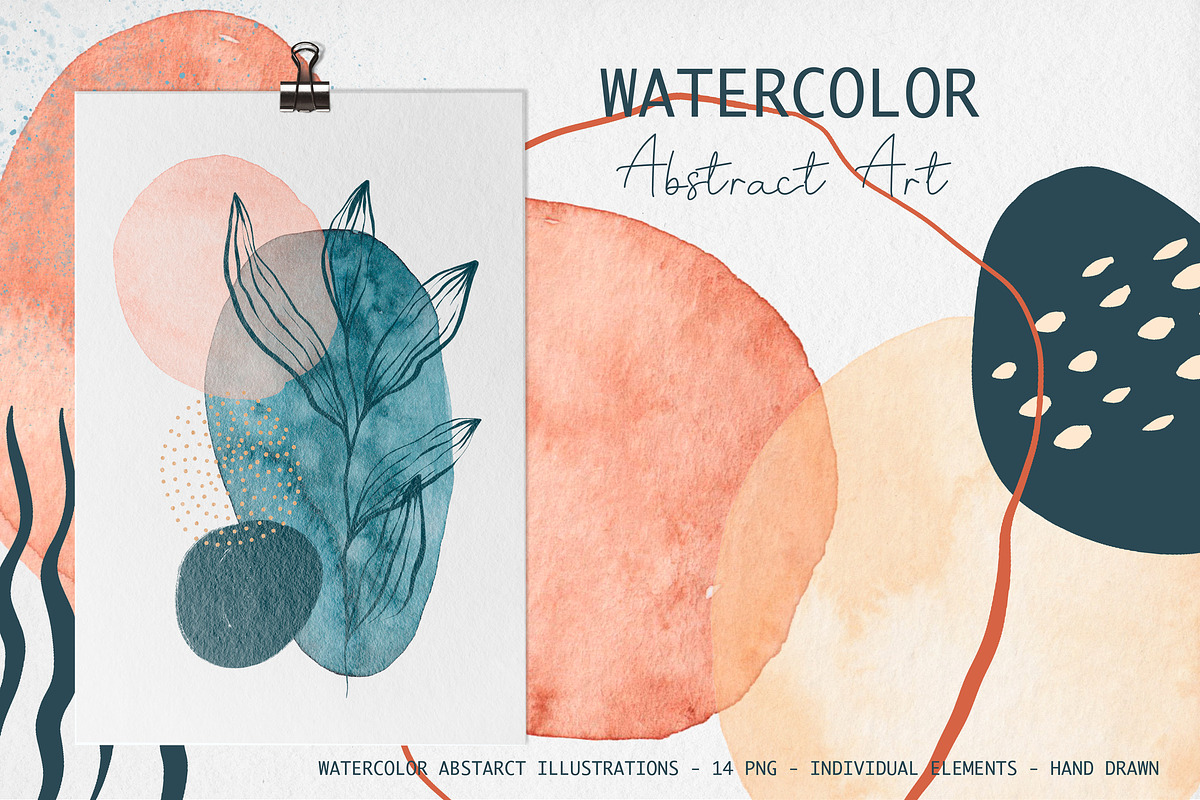 Watercolor & Procreate Abstract Art, a Texture Illustration by ...