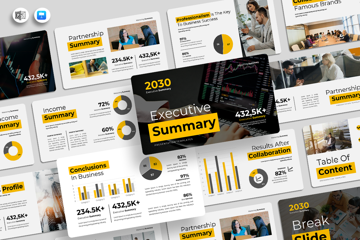 Executive Summary - Keynote Template, a Presentation Template by ...