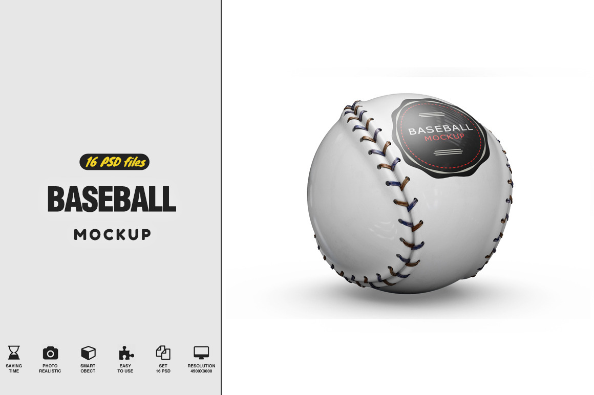 Baseball Mockup, a Product Mockup by PixelMockup