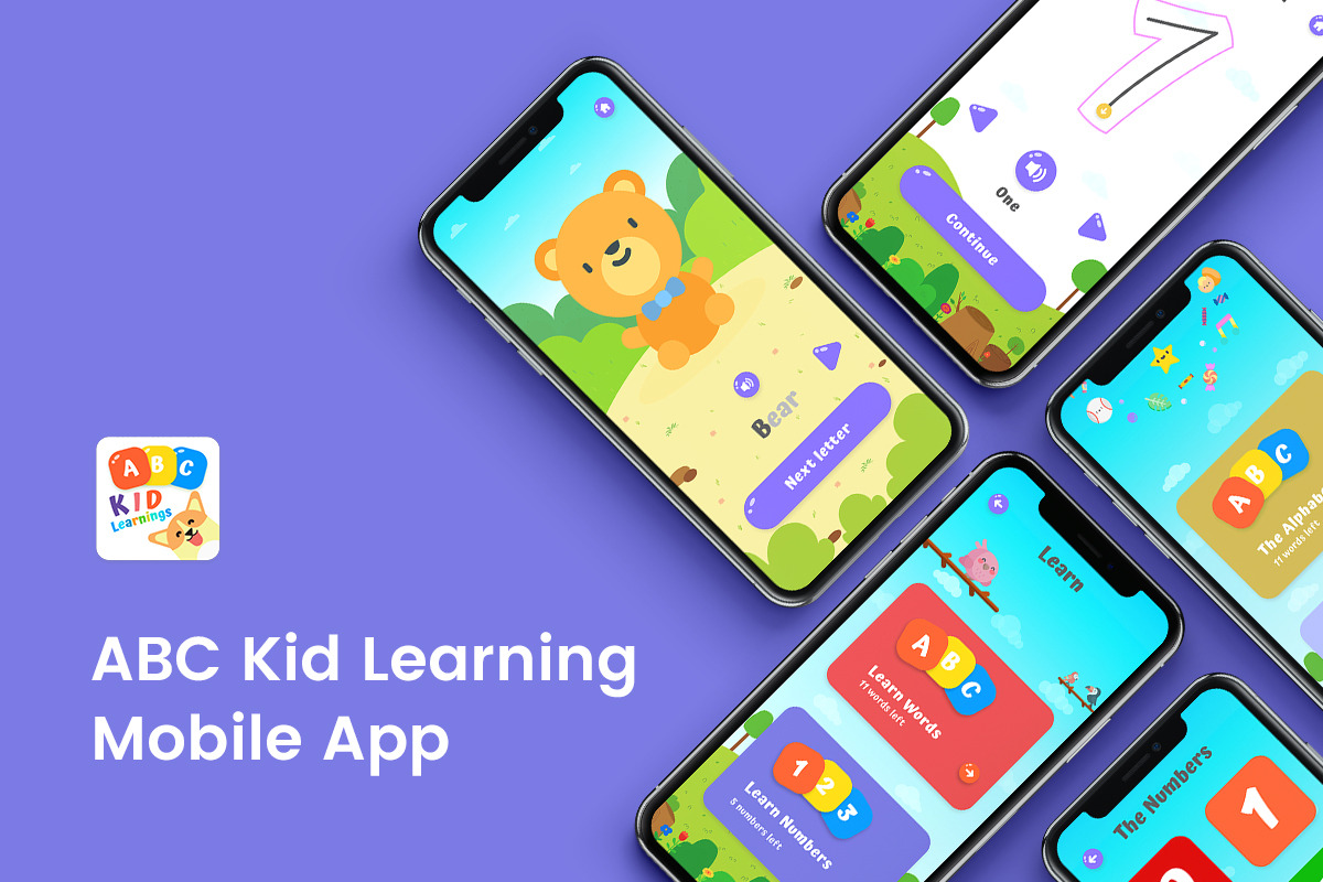 abc-kid | abc kids app, kids app ui design, mobile app design for kids ...