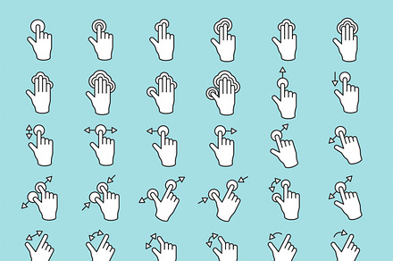 Touch screen hands vector, an Illustration by rawpixel