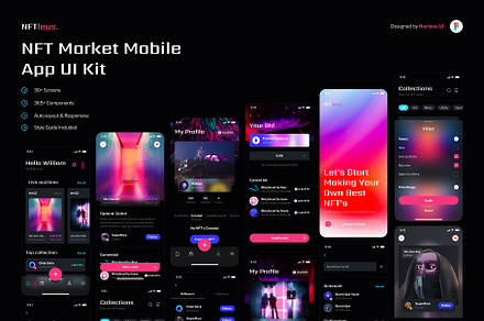 Orbit SciFi UI Kit | UI Kits and Libraries ~ Creative Market