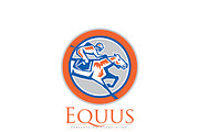 Equus Horse Racing Association Logo, a Branding & Logo Template by ...