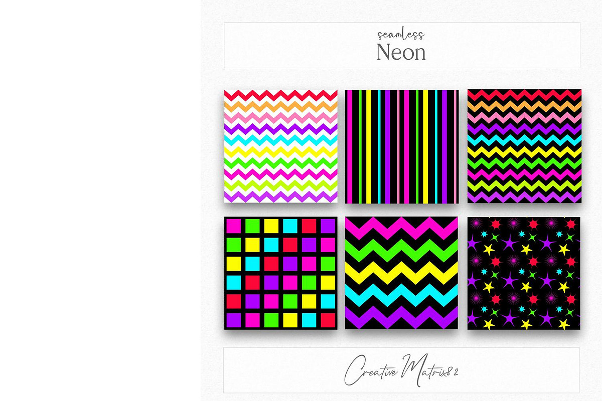 Neon Glow Digital Paper