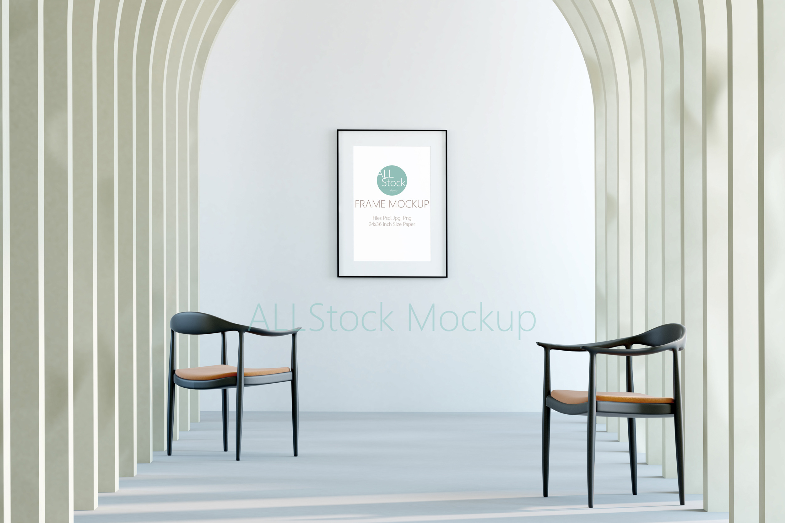 Vertical Poster Mockup Frame, a Presentation Template by Allstock