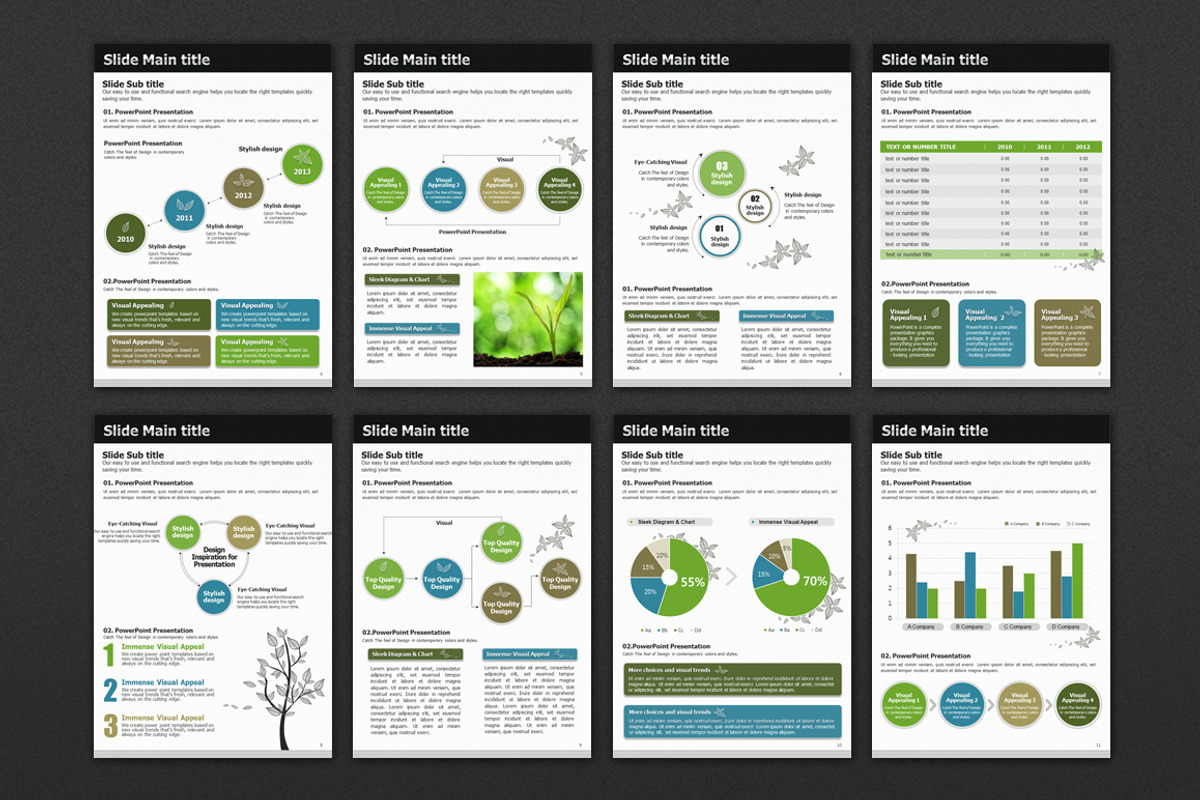 Tree PowerPoint Vertical, a Presentation Template by GoodPello