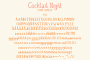 Cocktail Night Festive Hand-drawn Font