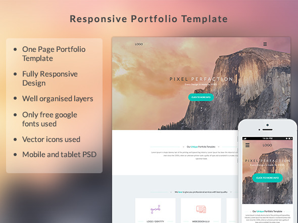 Responsive Portfolio Template, a Websites & App Template by My Creative ...