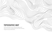 Topographic map, grid, texture | Illustrations ~ Creative Market