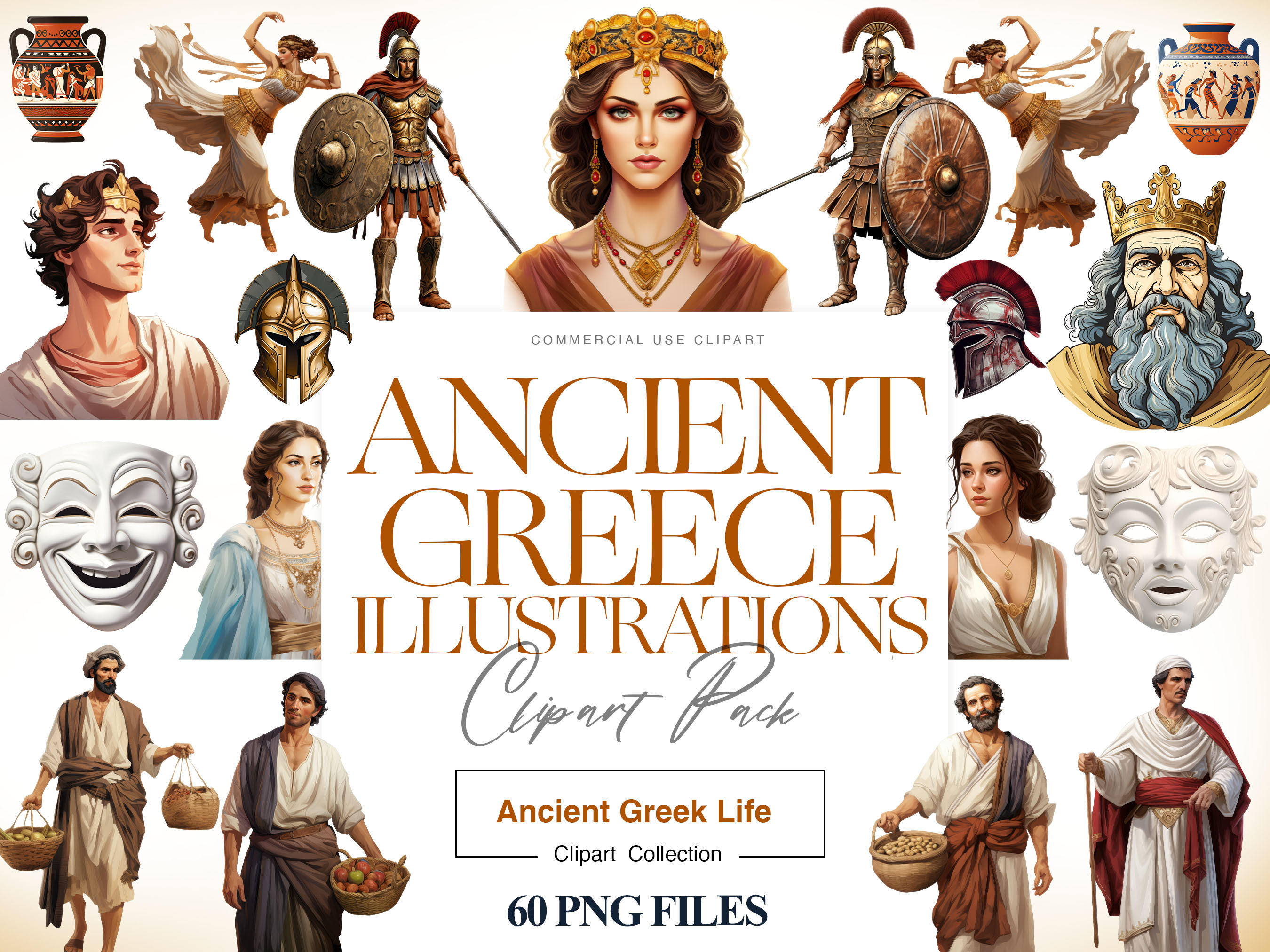 Ancient Greece Clipart, Greek Gods PNG