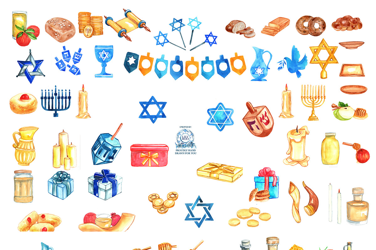 Jewish Celebration Clipart 175, an Illustration by LilyBoo Clipart