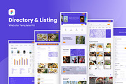 Directory & Listing Web Template, an UI Kit Template by Kreativ Space