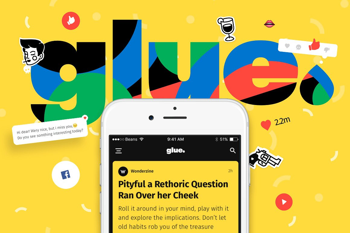 Glue UI Kit, an UI Kit Template by Beans UI Goods