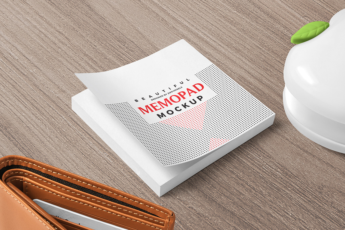 Square Memo Pad Mockups, a Product Mockup by ZippyPixels | Creative Market