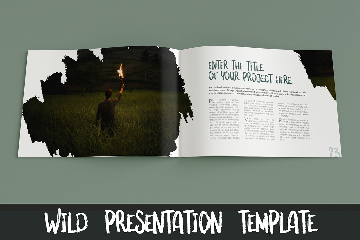 Wild Presentation Template, a Presentation Template by TemplateLab