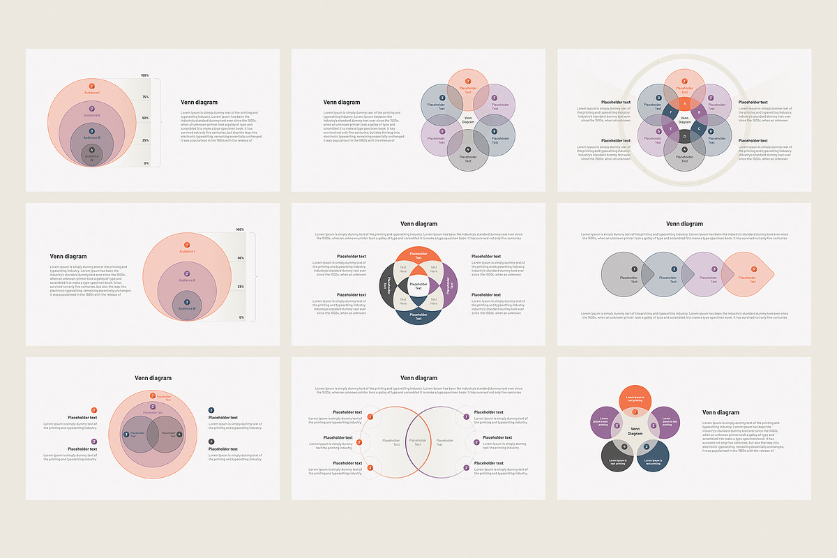Venn diagram Google Slides templates