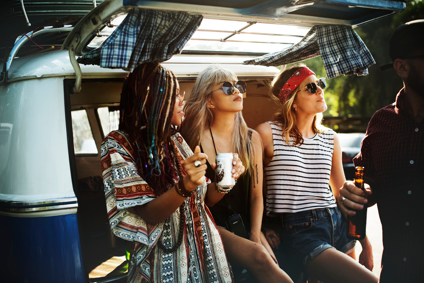 Diverse friends hanging out together featuring person, comrade, and ...