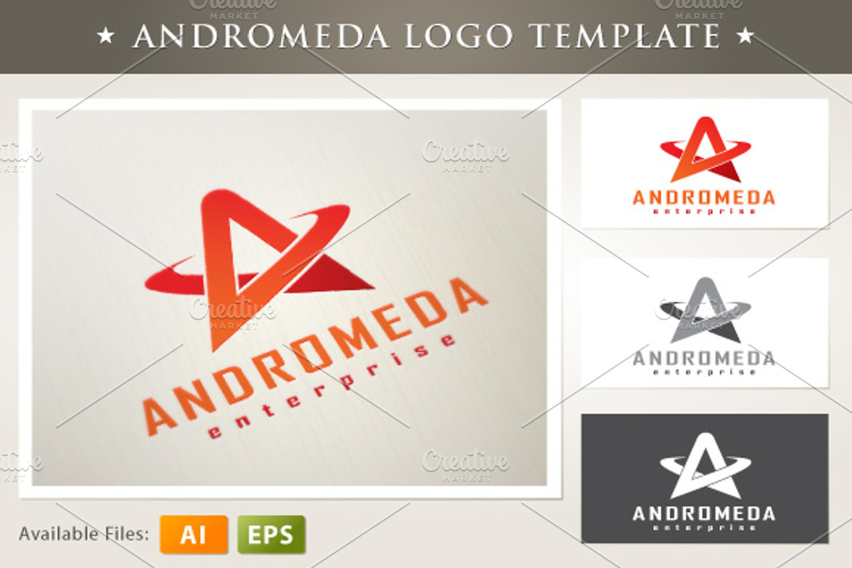 Andromeda Logo, a Branding & Logo Template by mikailain