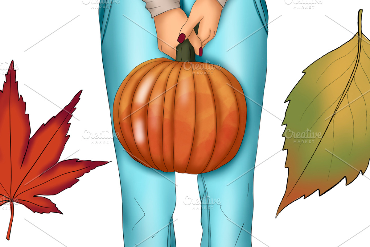 Falling Into Fall Clipart & Patterns, an Object Illustration by Tanya ...