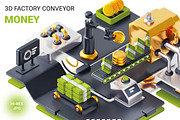 3d money factory, a Finance Illustration by wowomnom | Creative Market