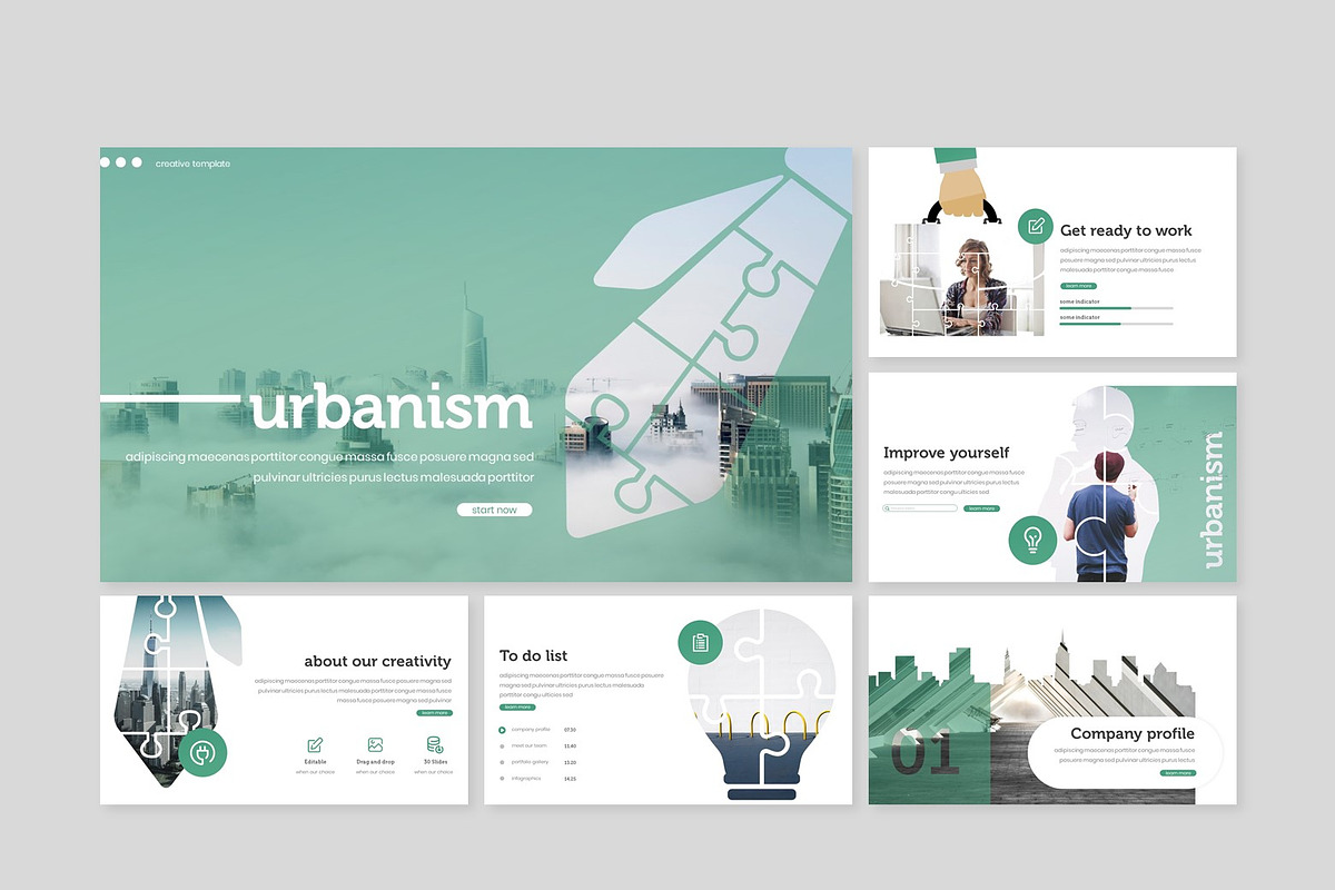 Urbanism - Powerpoint Template, a Presentation Template by inspirasign