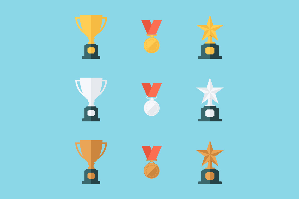 Set of awards., a Graphic by Finevector